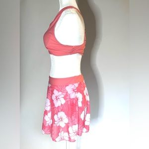Modlily | Swim | Modlily Bikini Top And Swim Skirt Coral And White Size ...